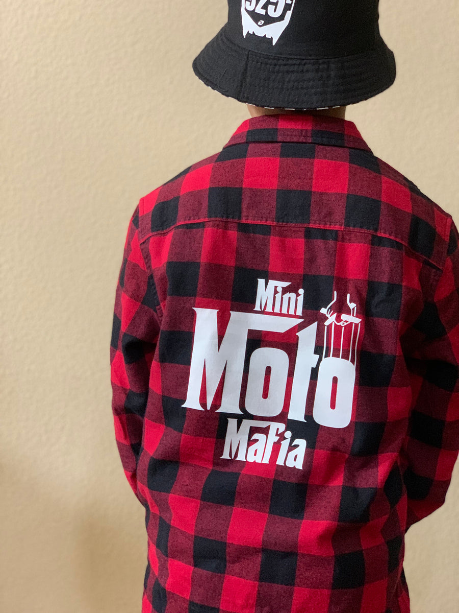 Youth Red Flannel – Mini Moto Mafia Clothing